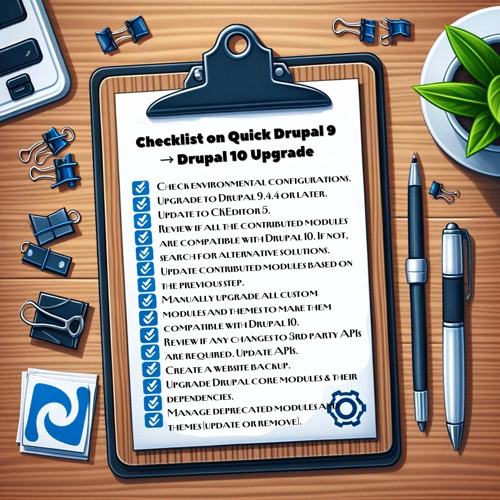 Schnelle Checkliste für Drupal 9 auf Drupal 10 Upgrade